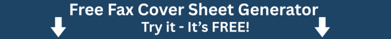 Home - Free Fax Cover Sheet Generator